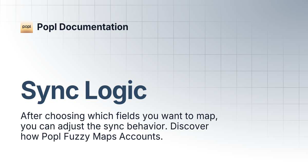 Sync Logic | Popl Documentation